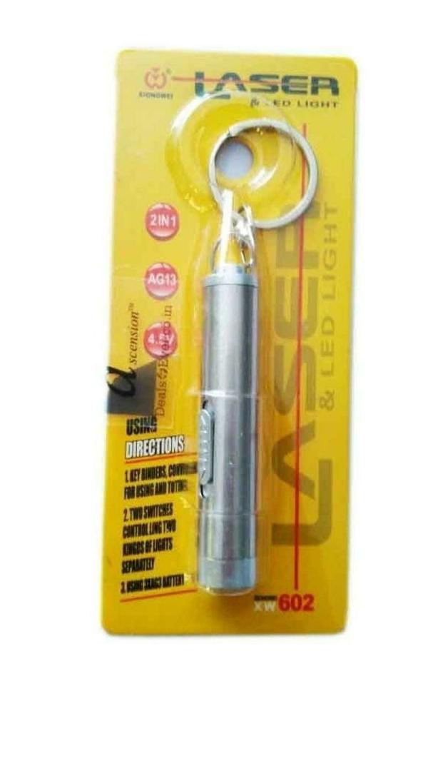 Aptitude 2 In 1 UV Light Multicolour Laser Pointer keychain (Standard ...