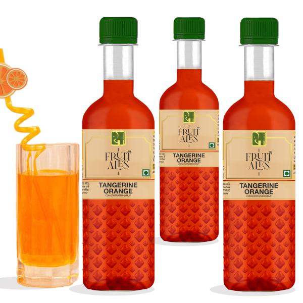 Dhampur Green Fruitales Tangarine Orange Mocktail Syrup 300ml Each ...