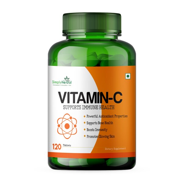 Simply Herbal Vitamin C 1000 mg High-Potency - 120 Chewable Tablets ...