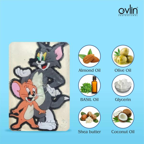 OVLIN Baby Soap With Organic Coconut Oil, Sweet Almond Oil, Vitamin E ...