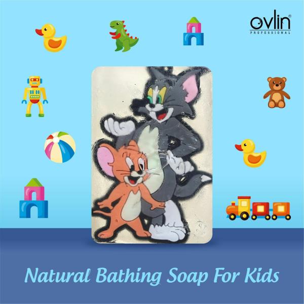 OVLIN Baby Soap With Organic Coconut Oil, Sweet Almond Oil, Vitamin E ...