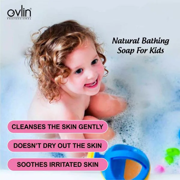 OVLIN Baby Soap With Organic Coconut Oil, Sweet Almond Oil, Vitamin E ...