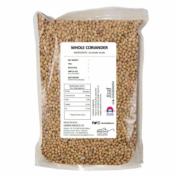 Kush Gold Coriander Seeds Whole / Khada Dhaniya / Sabut Dhania 800gm (2 ...
