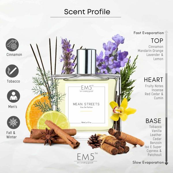 EM5 Mean Streets Perfume for Men Eau De Parfum Strong and Long Lasting ...