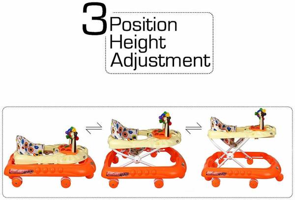 Awesome Play Musical Walker With Height Adjustable- Orange|WALKER ...