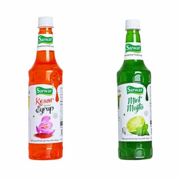Sarwar Kesar Syrup & Mint Mojito Syrup 750 ML ( Pack or 2 ) - JioMart