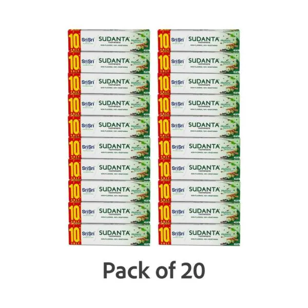 Sri Sri Tattva Sudanta Toothpaste - Non - Fluoride - 100% Vegetarian ...