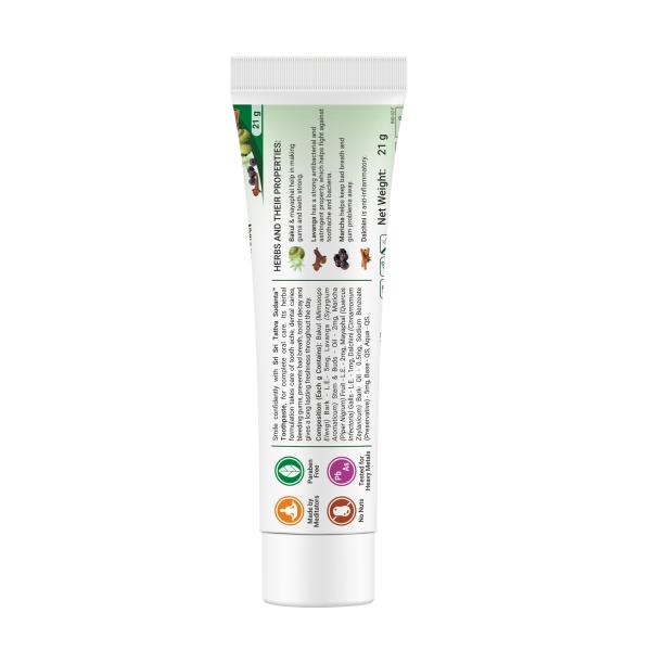 Sri Sri Tattva Sudanta Toothpaste - Non - Fluoride - 100% Vegetarian ...