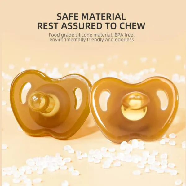 JIALTO Ultra-Light Soft Silicone Pacifier, Symmetrical One-Piece Design ...