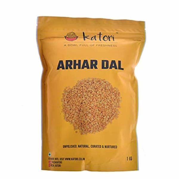 Katori Arhar Dal Unpolished Chemical-Free 1kg pack of 5 pcs - JioMart