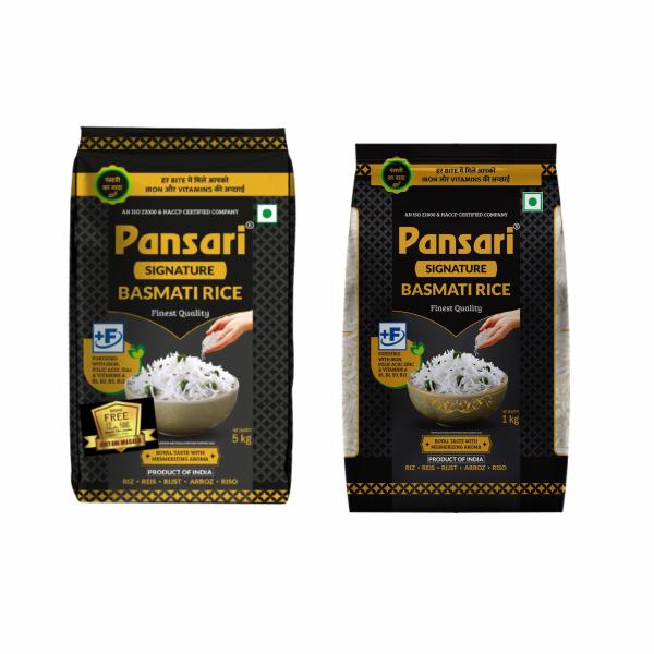 Pansari Signature Basmati Rice, Biryani /Pulav Rice (Long Grain, Raw ...