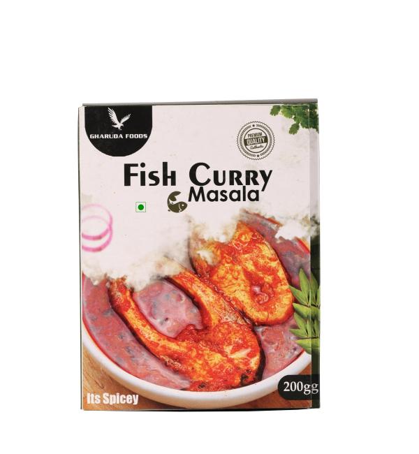 GHARUDA FOODS Indian Style Spicy Fish Curry Masala 200 Grams with No ...