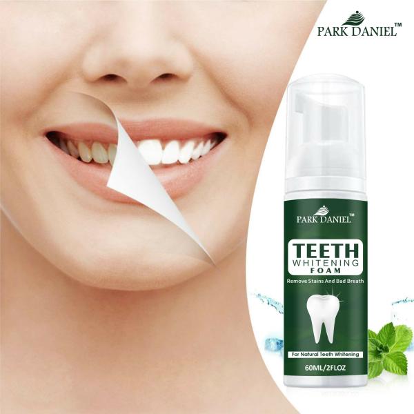 Park Daniel Teeth Whitening Mousse Foam Liquid, 60 Ml Each (Pack Of 2 ...