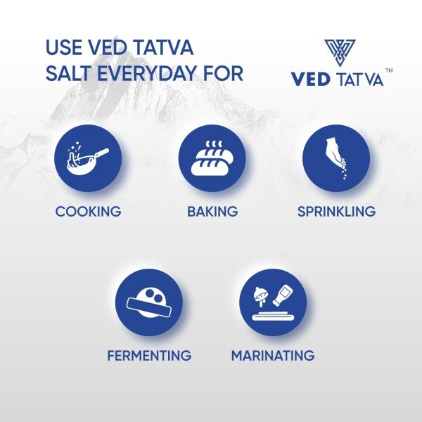 VED TATVA Himalayan Pink Rock Salt - Sendha Namak 1 kg - JioMart