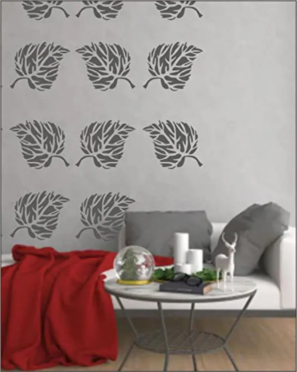 Nulomi Plastic 1288 Reusable DIY Wall Stencil Painting for Home ...