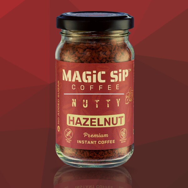 Magicsip Coffee Hazelnut Instant Coffee Powder Pack Of 2 | 30 Servings ...