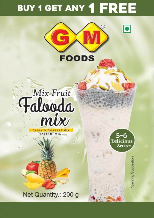 GM FOODS Mix Fruit Falooda Mix 200g Combo of 2Pcs - JioMart