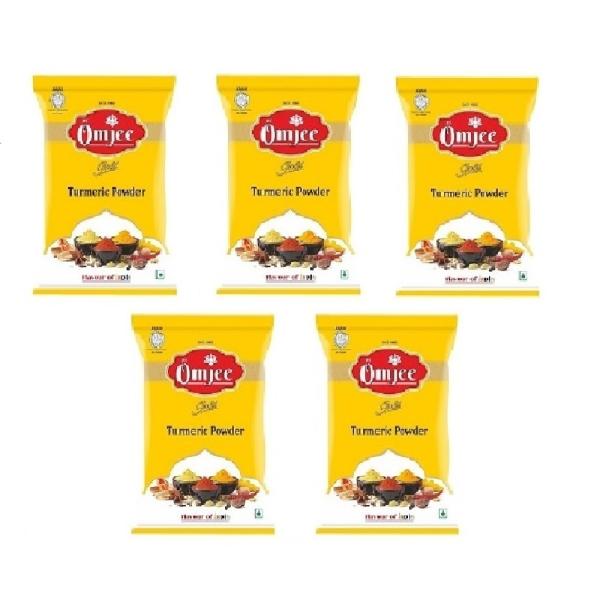 OMJEE GOLD TURMERIC POWDER 100GM (PACK OF 5) - JioMart