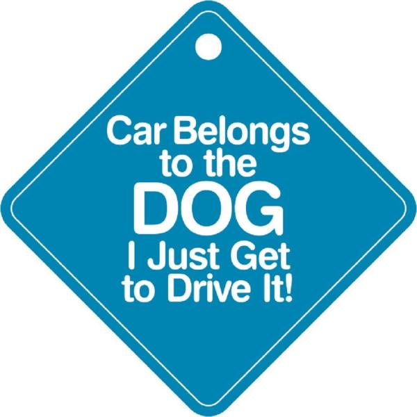 Pet Glam Dog on Board Car Signs for Pet Lovers with Vaccum - Car ...