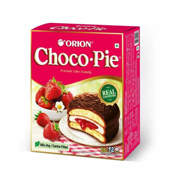 ORION Choco Pie Gift Pack - Original Choco Pie 12p, Strawberry Choco ...