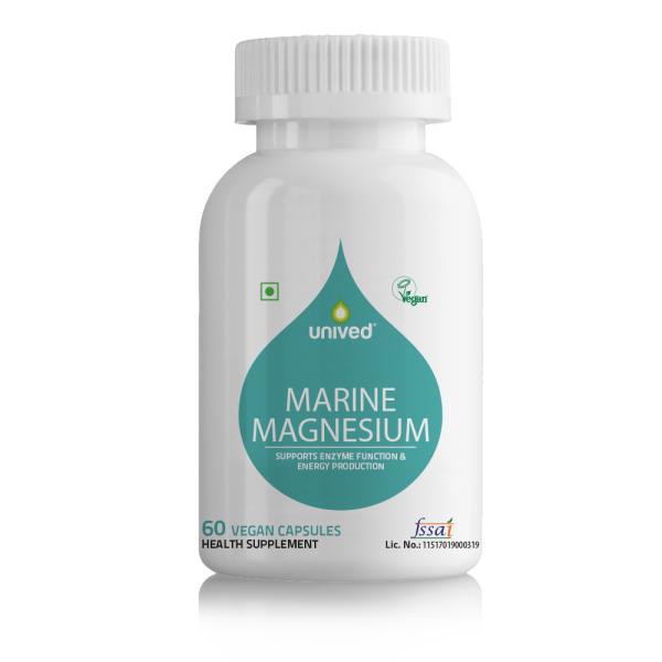 Unived Marine Magnesium Capsules 60 Capsules - JioMart