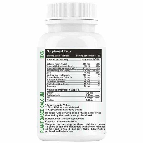 HXN Calcium Tablets - 60 Tablets - JioMart