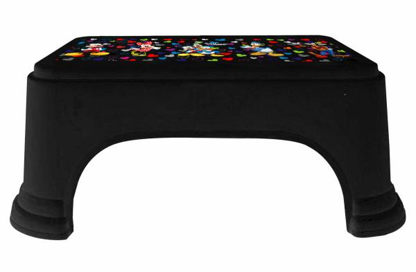 Kuber Industries Disney Team Mickey Print Square Plastic Bathroom Stool ...