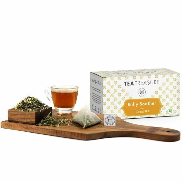 Tea Treasure Belly Soother Tea, Stomach Ease for Bloating, Heart Burn ...