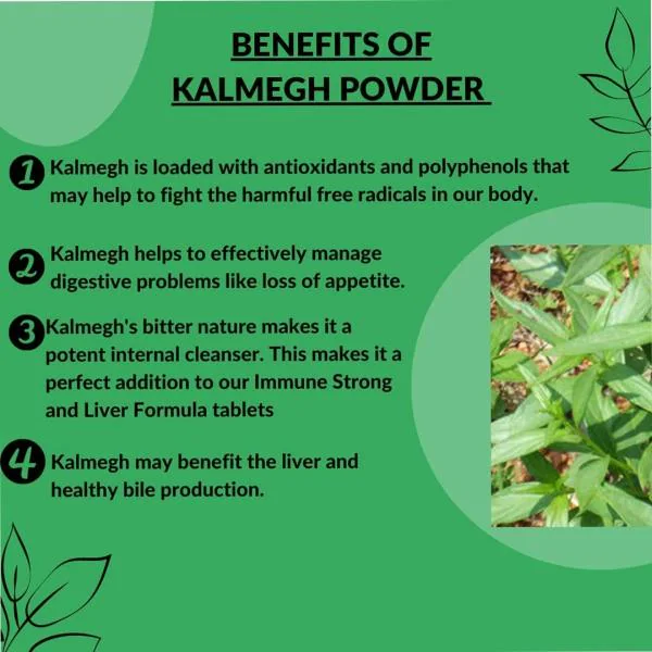 1Ratti Kalmegh Churna Powder ( Andrographis paniculata ) Premium - 100% ...