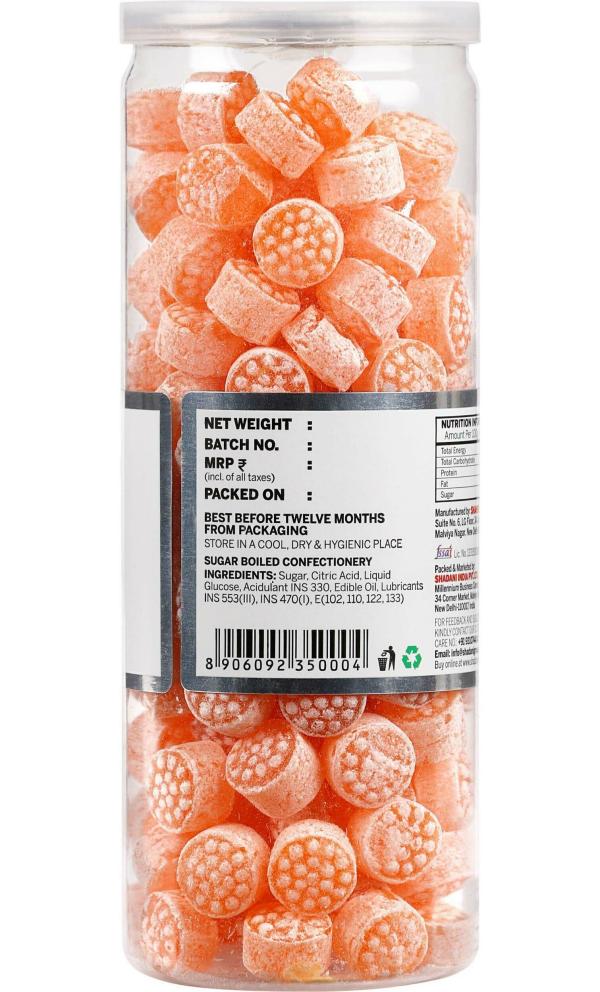 Shadani Orange Candy - 280 g l Tasty candy l Pure candy l Fruits candy ...