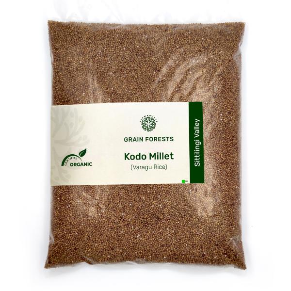 Grain Forests Organic Kodo Millet | Kodo Millet 1kg (Kodo Millets- Kodo ...