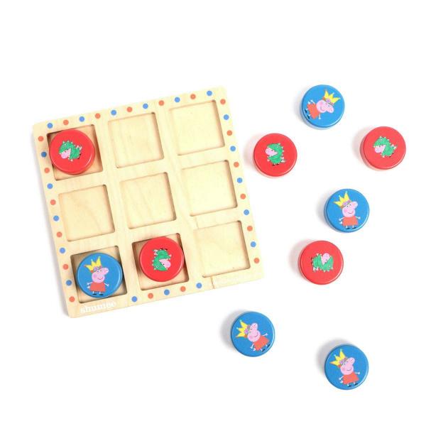 Shumee Multicolor Wooden Peppa Vs George Tic Tac Toe Game Age (3Yrs ...