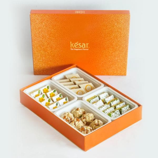 Kesar Sweets| Sweets Gift Pack| Assorted Kaju Sweets Gift Pack for All ...