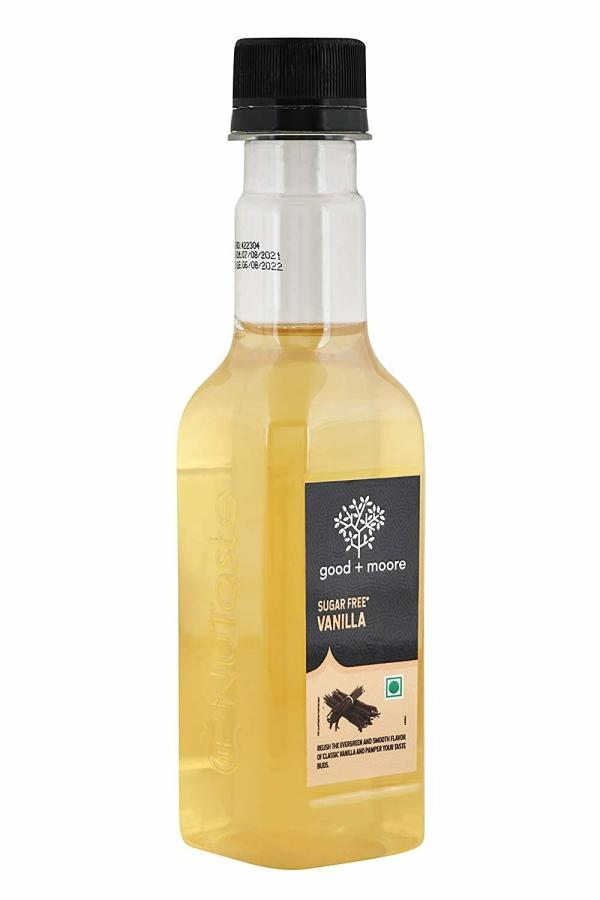 GOOD+MOORE Sugar Free Vanilla Flavoured Syrup | Great for Shakes & Ice ...