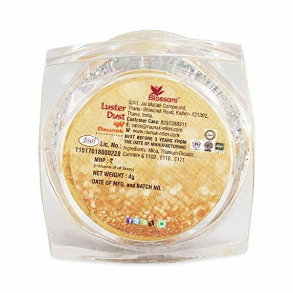 BLOSSOM Edible Metallic Luster Dust for Cake Icing Decoration 4 g - JioMart