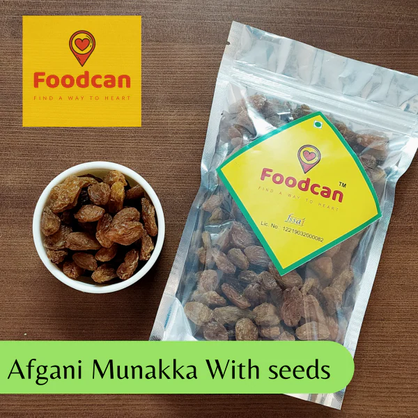 Foodcan Afghan Abjosh Munakka (Big Aabjosh Raisins | A Grade | with ...