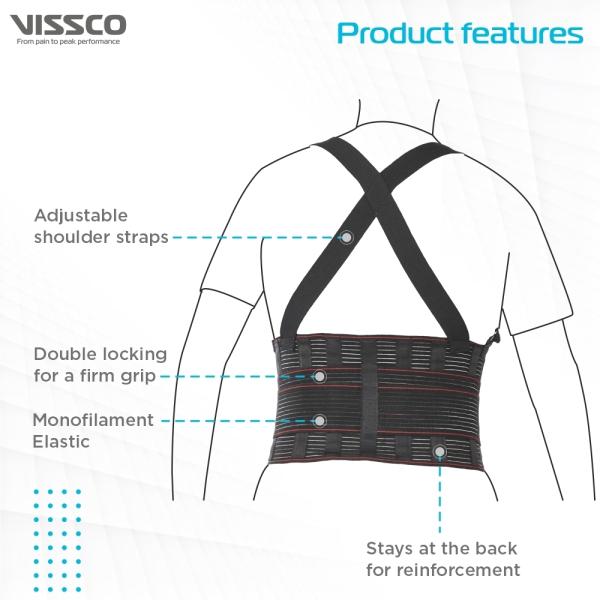 Vissco Back Support Industrial Belt For Back Injury Due To Heavy Weight ...