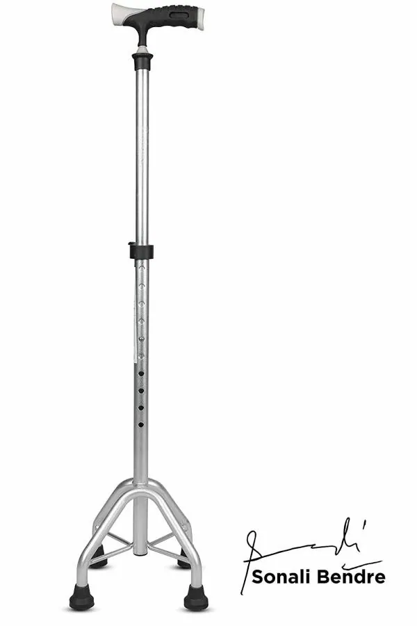 entros Premium Aluminium Height Adjustable Quadripod 4 Leg Walking Stick - KL946 - JioMart