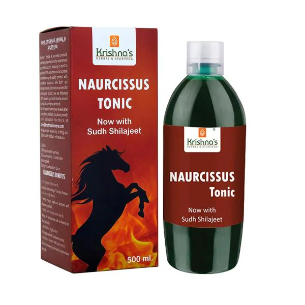 Krishna's Herbal & Ayurveda Narcissus Tonic Stamina Booster - 500 ml ...