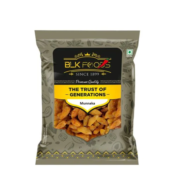 BLK Foods Daily Munnaka / Munakka / Abjosh / Golden Raisin (with seed ...