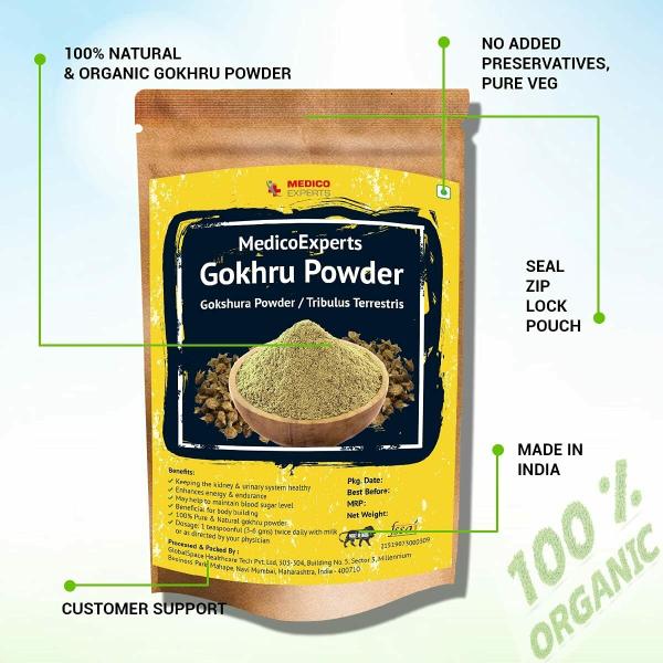 Medicoexperts gokhru Orgokshura Powder 300 g - JioMart