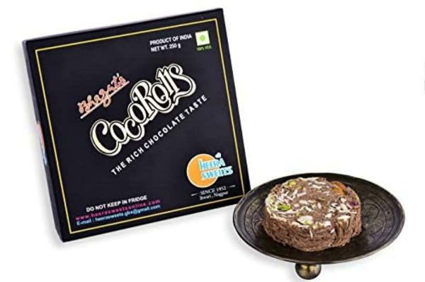 Bhagats Heera Sweets Delicious Son Roll with Almonds and Pistachio ...