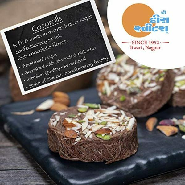 Bhagats Heera Sweets Delicious Son Roll with Almonds and Pistachio ...