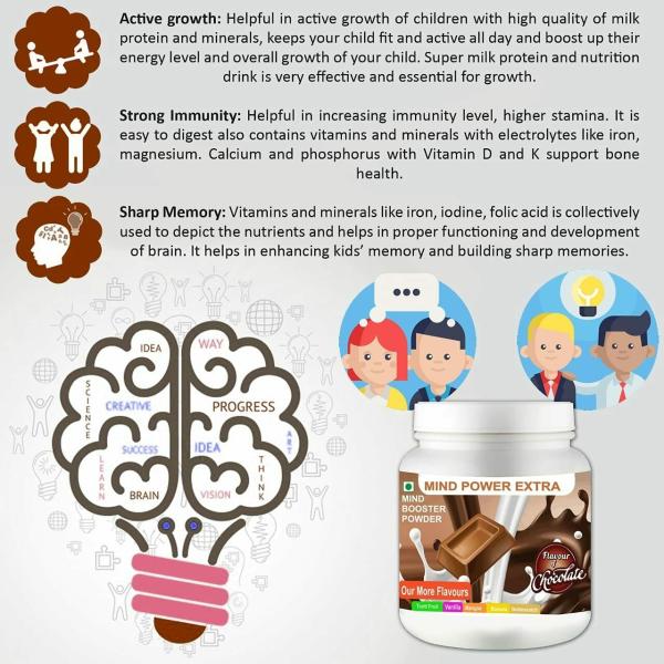 Mind Power Extra Mind Booster Powder | Kids Nutrition | Promotes Growth ...