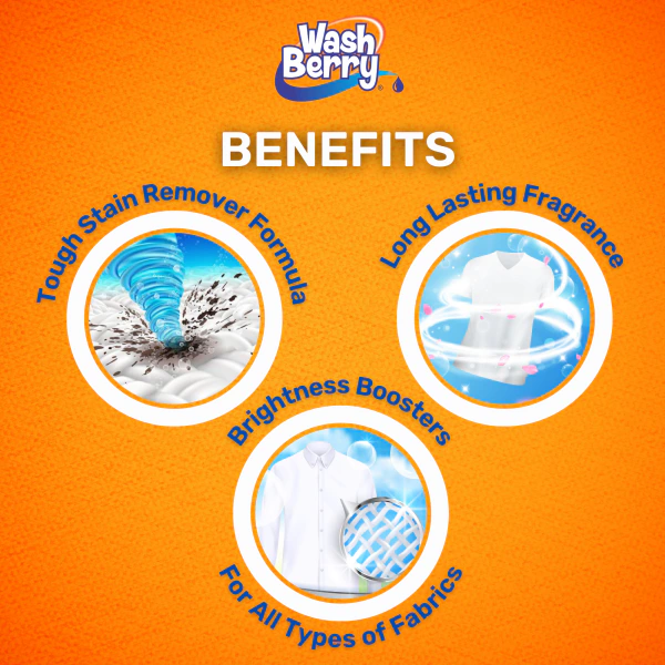 Washberry Advance Clean Matic Liquid Detergent 5 L for Top Load and ...