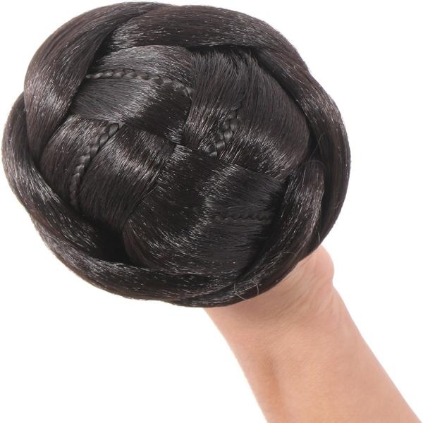 Shivarth Bun Extension Black Colour Small Juda Natural Synthetic ...