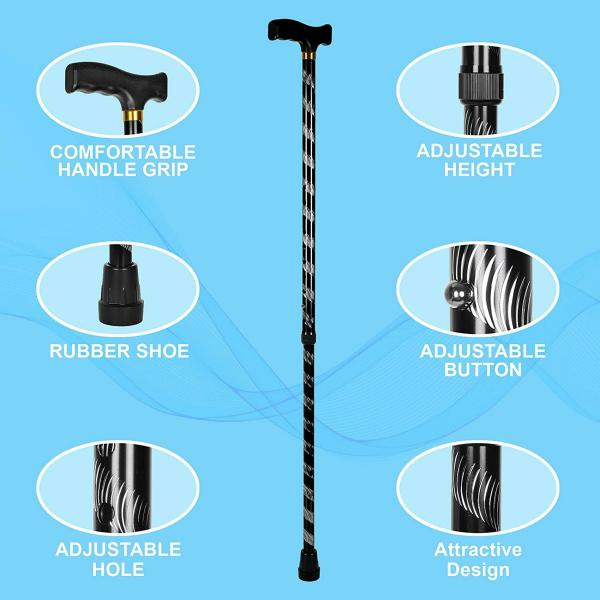 Paxmax L Type Carving Style Design Imported Walking Stick l health ...