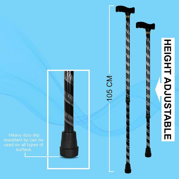 Paxmax L Type Carving Style Design Imported Walking Stick l health ...