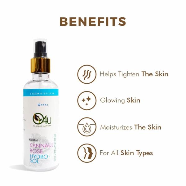 O4U Kannauj Rose Hydrosol, 200 Ml - JioMart