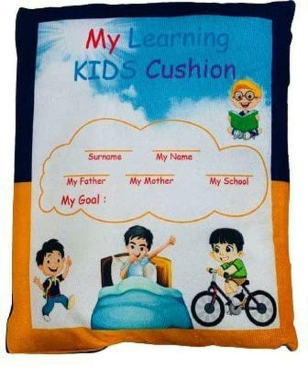 BHVMEY Blue Alphabet and Numbers Learning Cushion Book for Kids (1 year ...